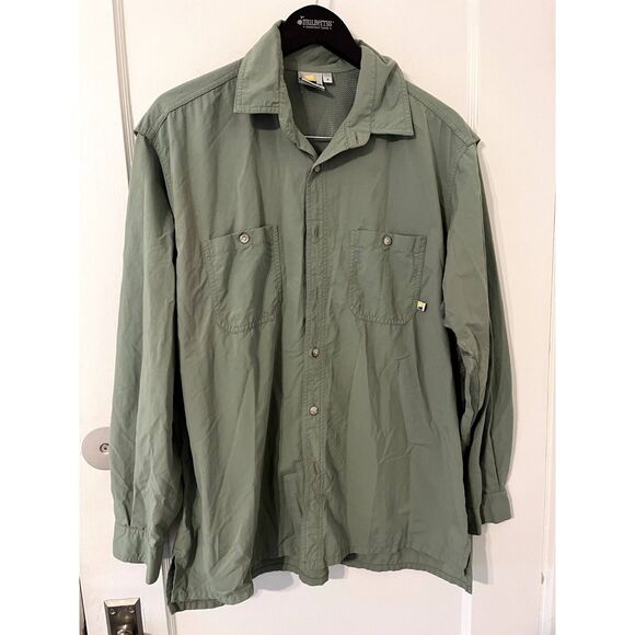 Shirts | Solumbra Mens Sun Protection 10 Upf Button Front Safari Shirt ...